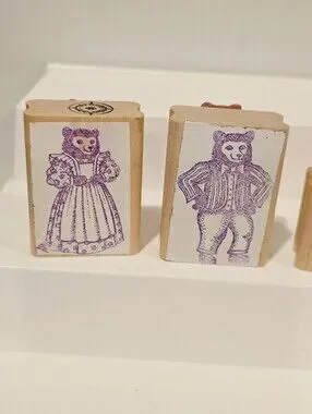 Office | Goldilocks The Three Bears Wooden Rubber Stamp Good Stamps ...